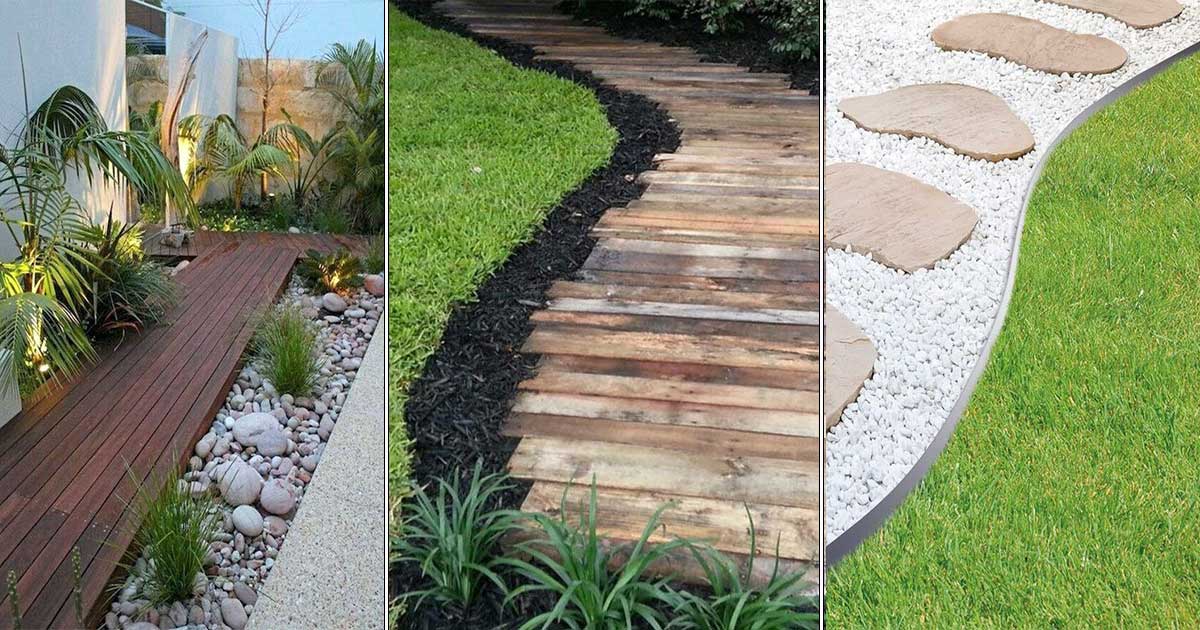 Étapes pour la création d'un chemin paysager dans votre jardin ...